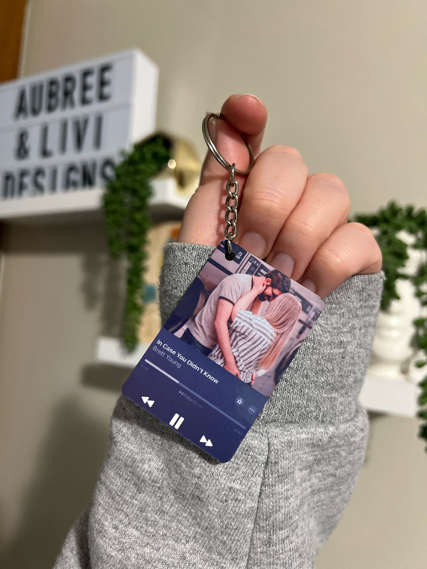 Custom Song Keychain – Aubree & Livi Designs